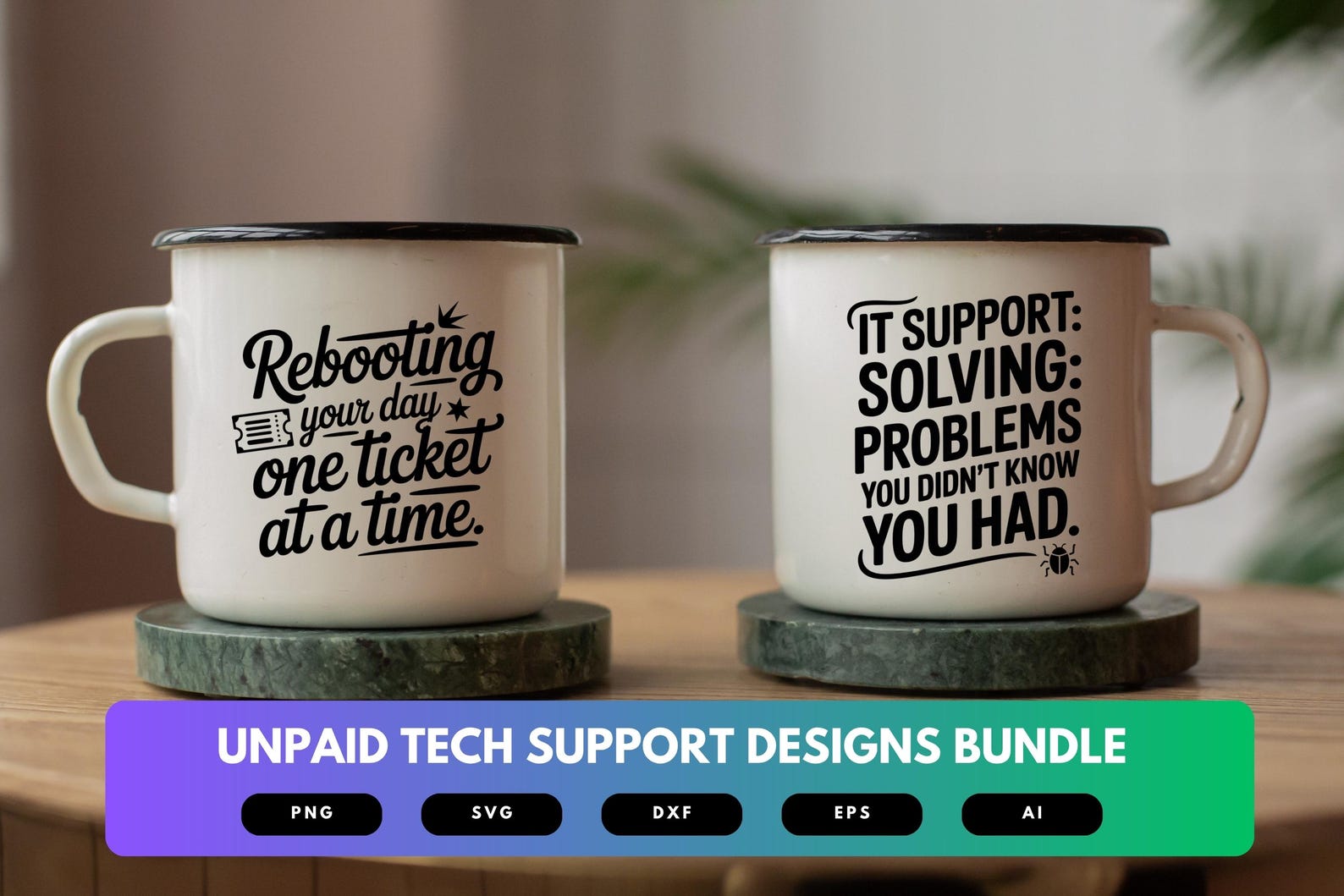 Unpaid Tech Support SVG Bundle | Funny IT Help Clipart, Family Tech ...