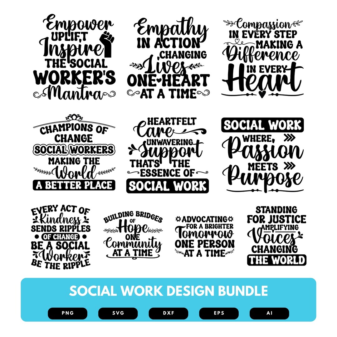 Social Worker SVG | Social Work Designs | Advocacy Cut Files | Cricut ...