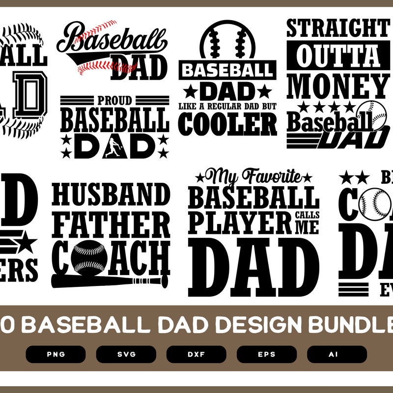 Baseball Dad Svg - Etsy