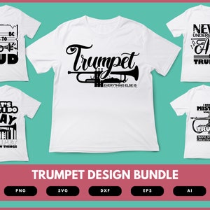 Trumpet Design Bundle | Trumpet Design SVG | Trumpet Design Shirt ...