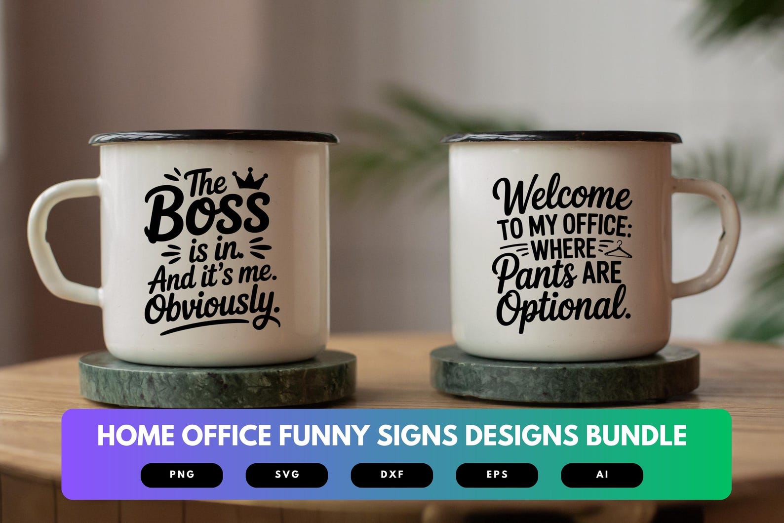 Home Office SVG Bundle | Funny Office Sign Cut Files for Cricut, Work ...