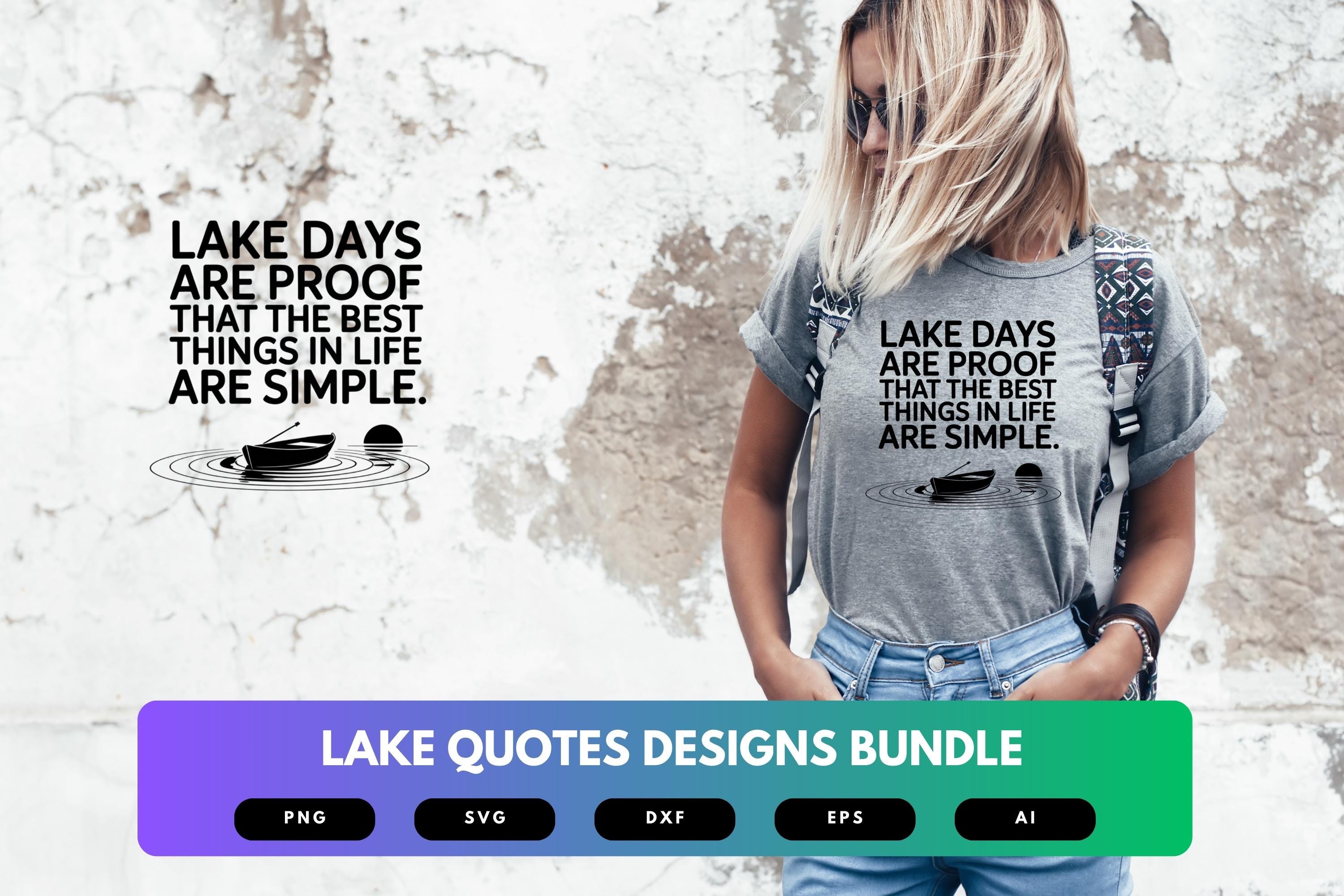 Lake SVG Bundle | Relaxing, Funny Lake Quotes Cut Files for Cricut ...