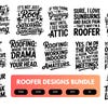 Roofer SVG, Roofing Worker Clipart, Construction Shingle Repair Design ...