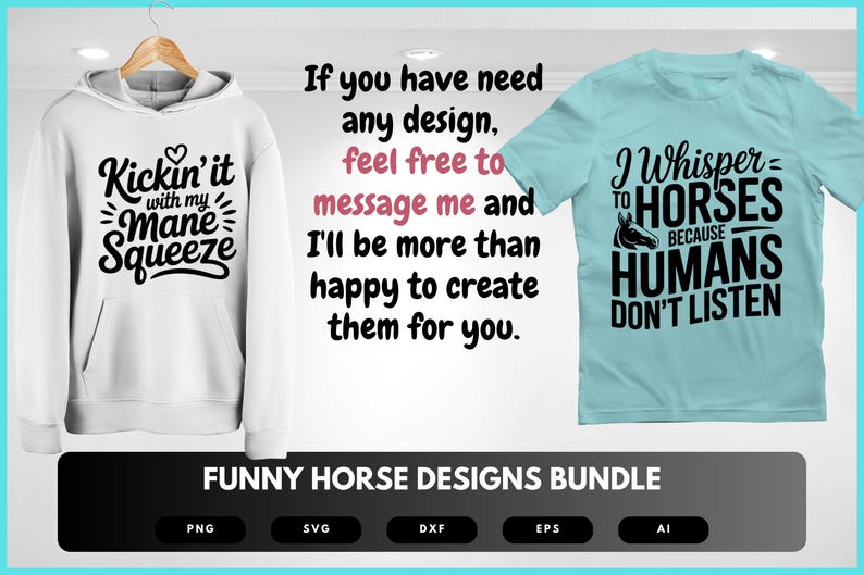 Funny Horse SVG Bundle | Equestrian Quotes, Farm Animal Clipart Cut ...