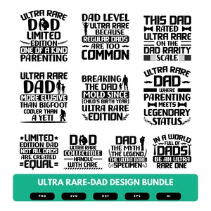 Ultra Rare Dad SVG | Dad Designs for Cricut | Funny Dad Cut Files ...