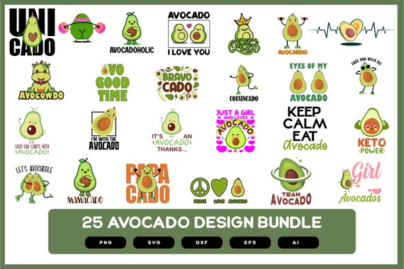 Avocado Design Bundle Avocado Shirt Avocado Mug Avocado | Etsy