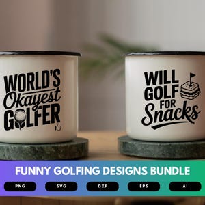 Funny Golf Svg Bundle, Golfer Humor Quote Design, Golf Clipart Bundle ...
