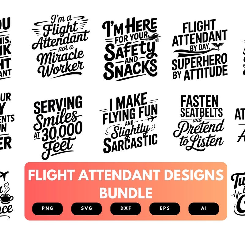 Flight Attendant Art - Etsy