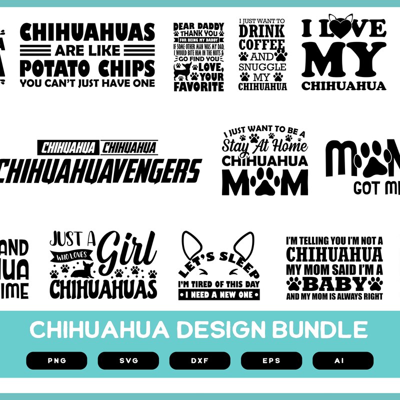 Chihuahua Svg - Etsy