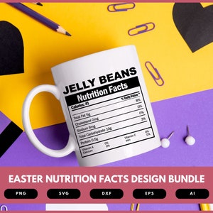 Easter Nutrition Facts Design Bundle Easter Design Easter Shirt Easter ...
