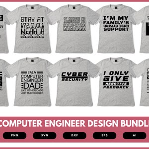 Computer Engineer Design Bundle | Computer Engineer Shirt | Computer ...