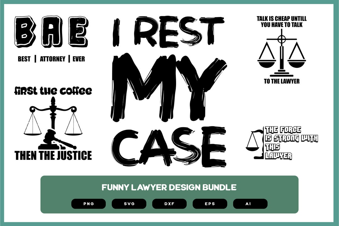 Funny Lawyer Design Bundle | Funny Lawyer SVG | Funny Lawyer Shirt ...