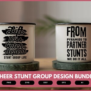 Cheer Stunt Group SVG Design Bundle | Cheer Stunt SVG | Cheer Stunt ...