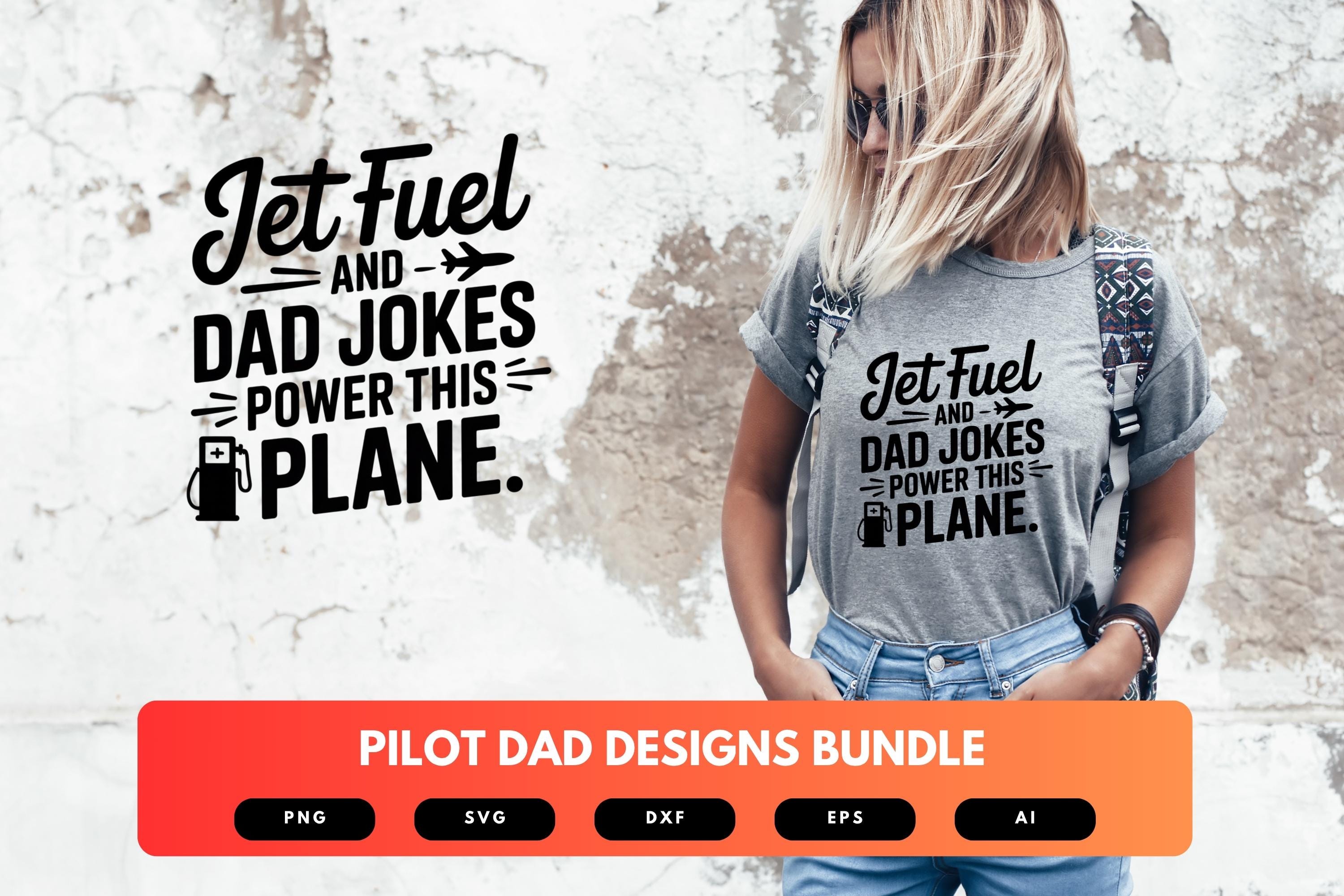 Pilot Dad SVG Bundle | Aviation Clipart, Funny Flying-themed Silhouette ...