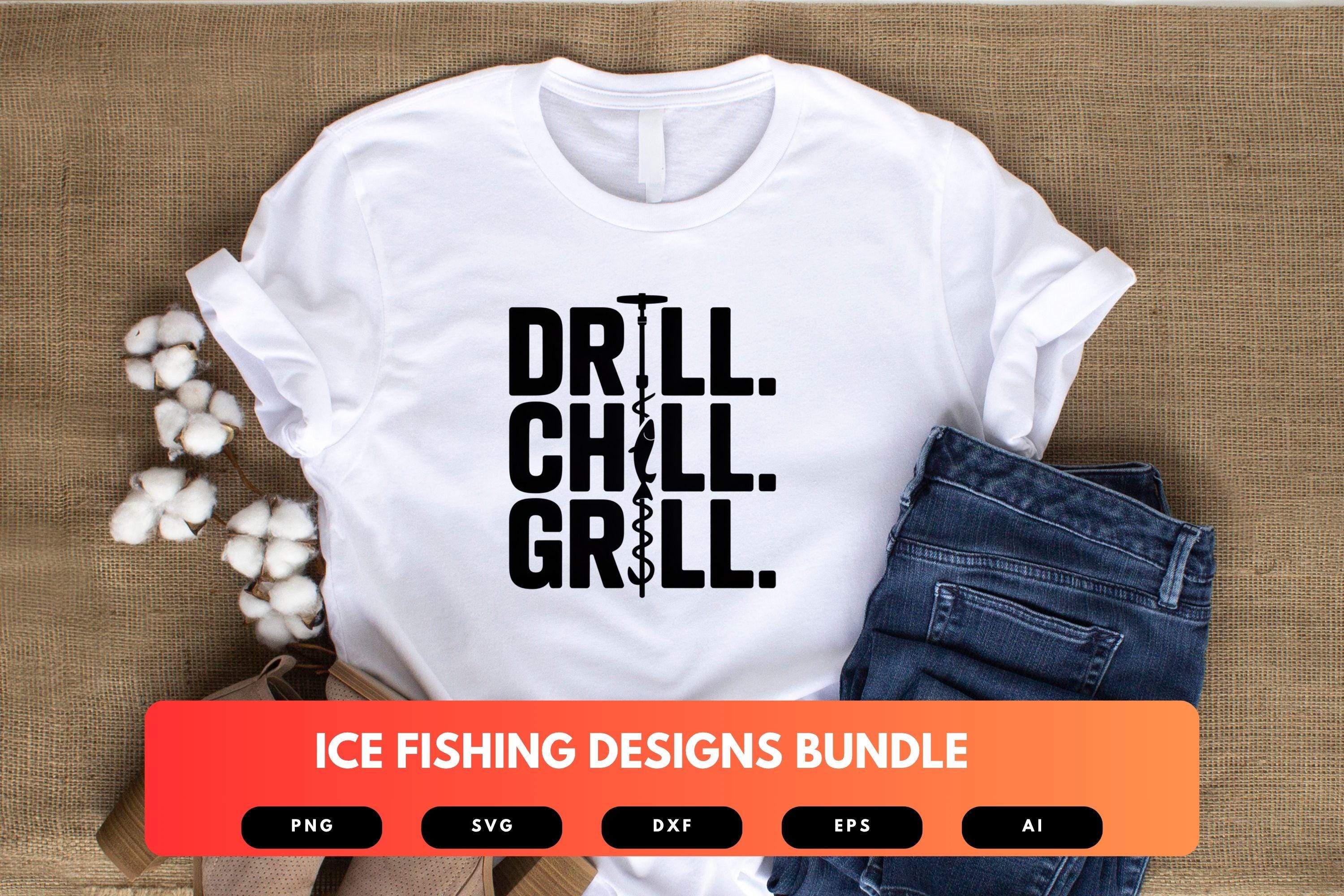 Ice Fishing SVG Bundle | Winter Fishing Quotes , Angler Cut Files for ...