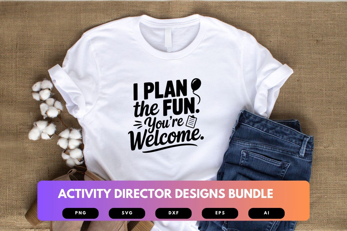 Activity Director SVG Bundle | Funny Recreation Staff Clipart, Senior ...