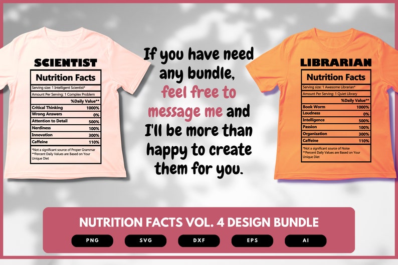 Nutrition Facts Design Bundle Volume 4 Nutrition Facts - Etsy