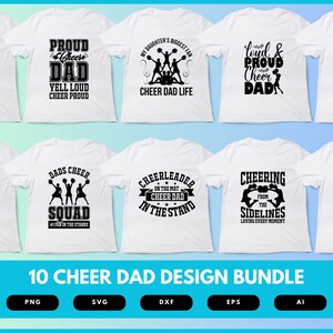 Cheer Dad Design Bundle | Cheer Dad SVG | Cheer Game Shirts | Proud Dad ...