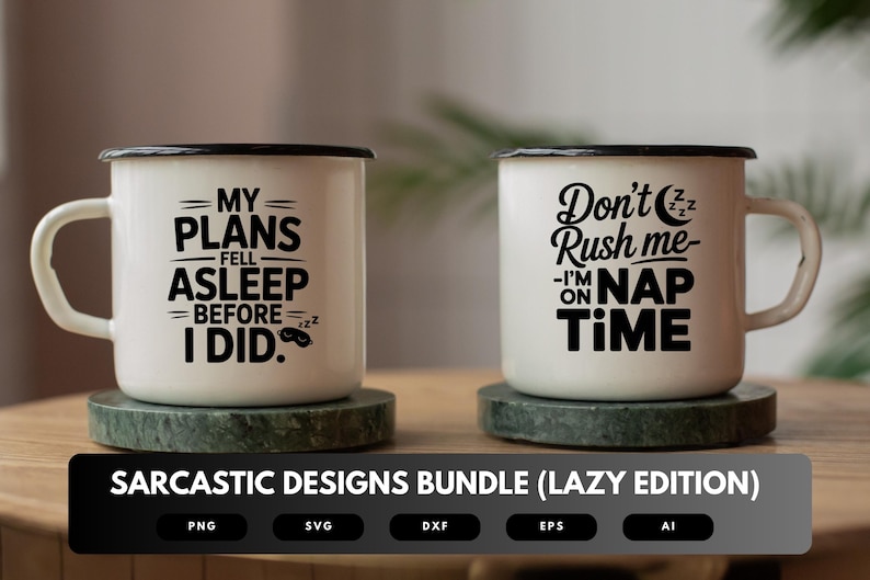 Sarcastic Lazy SVG Bundle | Funny Quotes and Designs for Lazy Days ...
