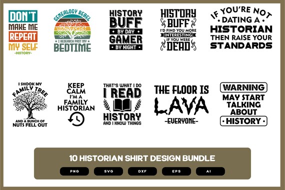 Historian Design Bundle Historian SVG Historian PNG - Etsy