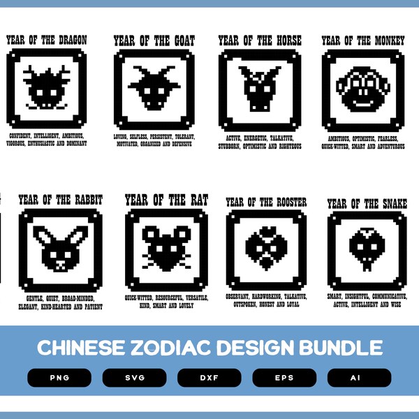 Chinese Zodiac Art - Etsy