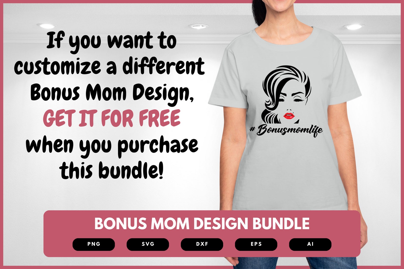 Bonus Mom Design Bundle | Bonus Mom Design SVG | Bonus Mama | Bonus Mom ...