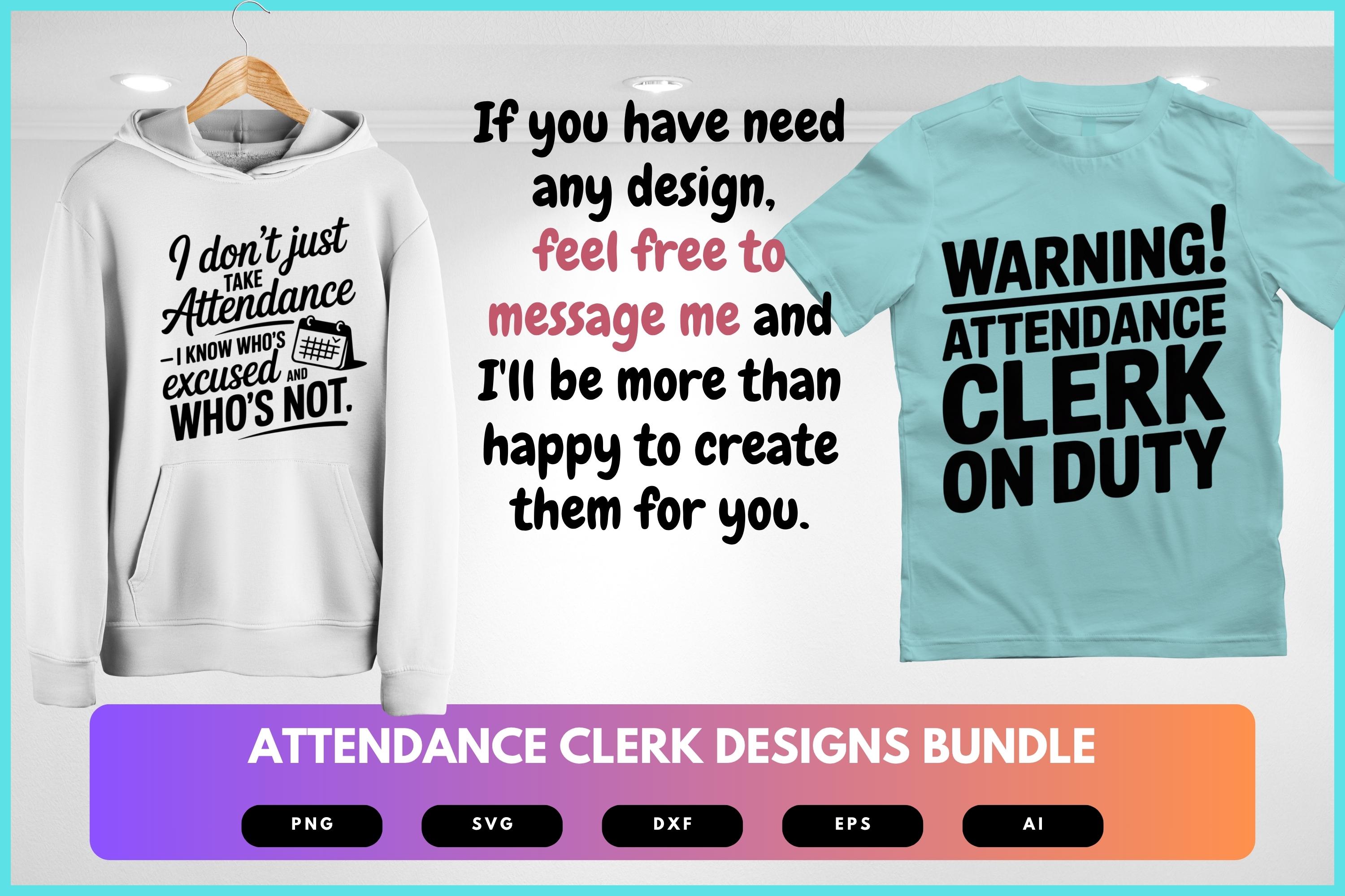 Attendance Clerk SVG Bundle | School Office Clipart, Staff Silhouette ...
