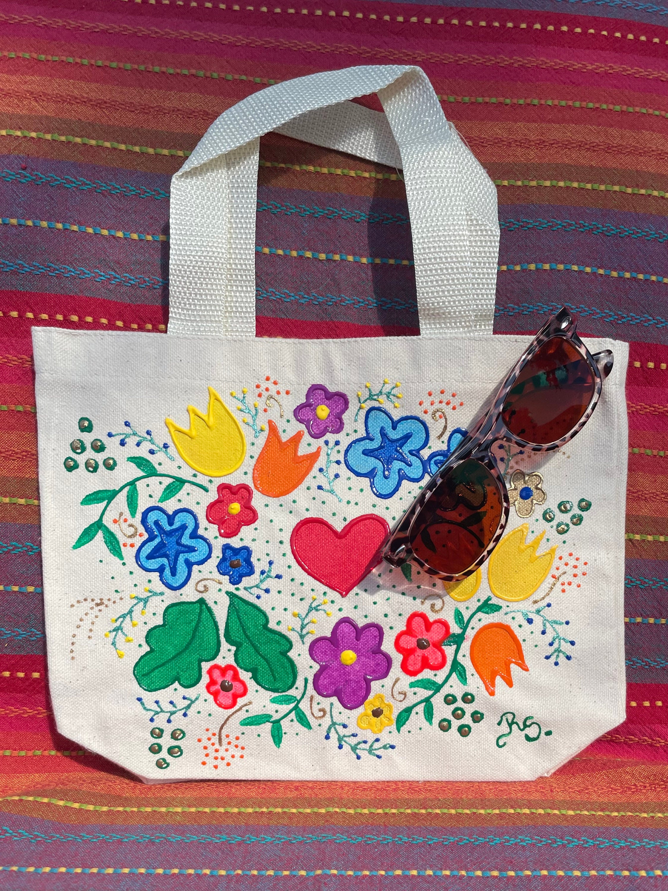 Bolso de mano original pintado a mano - Etsy España