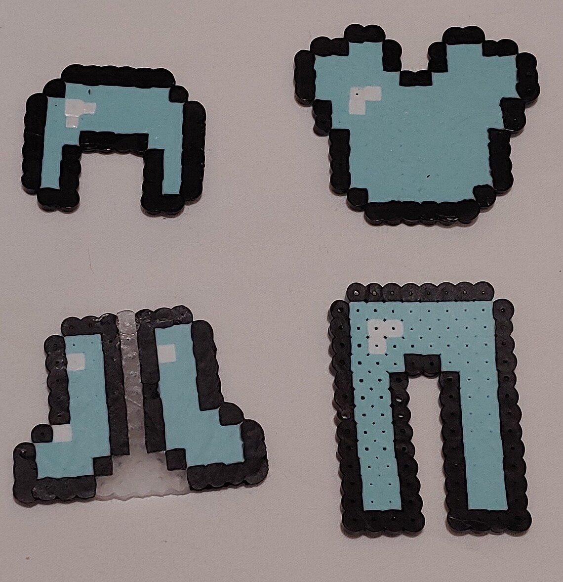 Minecraft Diamond Armor perler Bead - Etsy