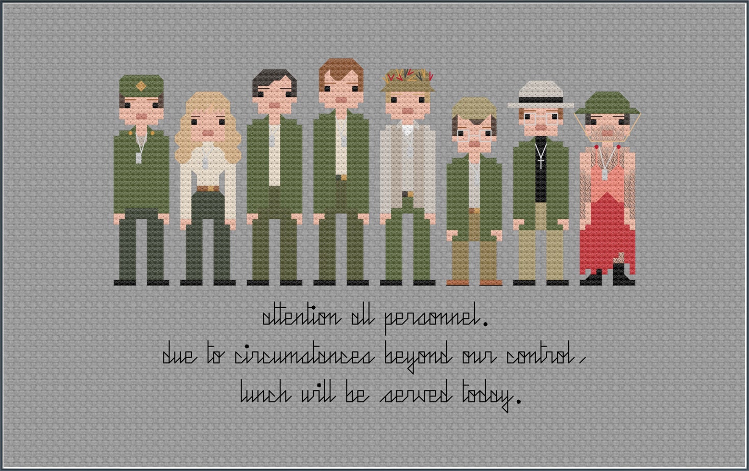 Parody M*A*S*H PDF Cross Stitch Pattern - Etsy
