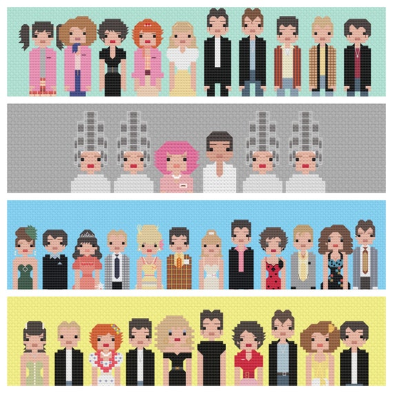 Parody Grease Collection PDF Cross Stitch Pattern | Etsy