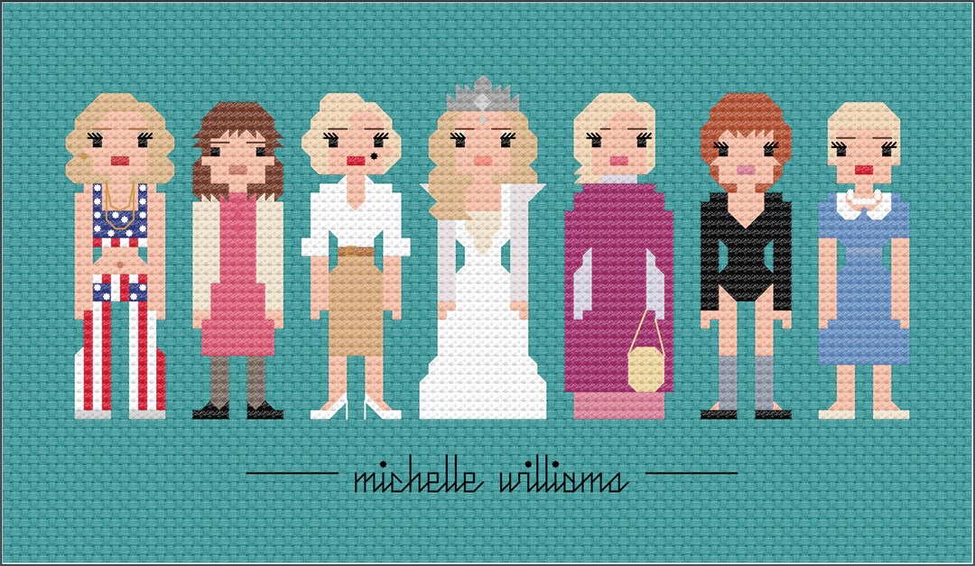 Parody Michelle Williams Characters PDF Cross Stitch Pattern - Etsy