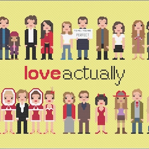 Parody Love Actually PDF Cross Stitch Pattern - Etsy