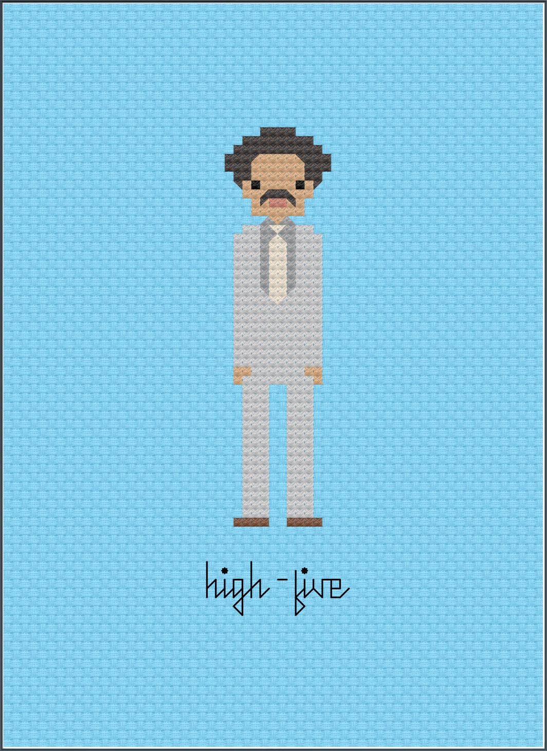Parody Borat PDF Cross Stitch Pattern - Etsy