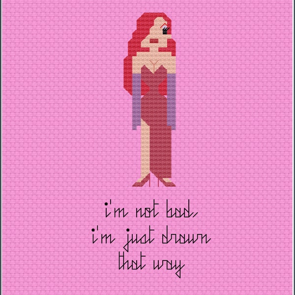 Jessica Rabbit Cross Stitch - Etsy