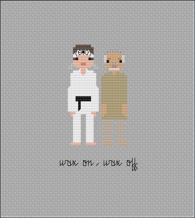 Parody the Karate Kid PDF Cross Stitch Pattern - Etsy