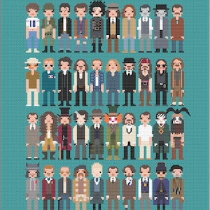 Parody Johnny Depp Characters PDF Cross Stitch Pattern - Etsy