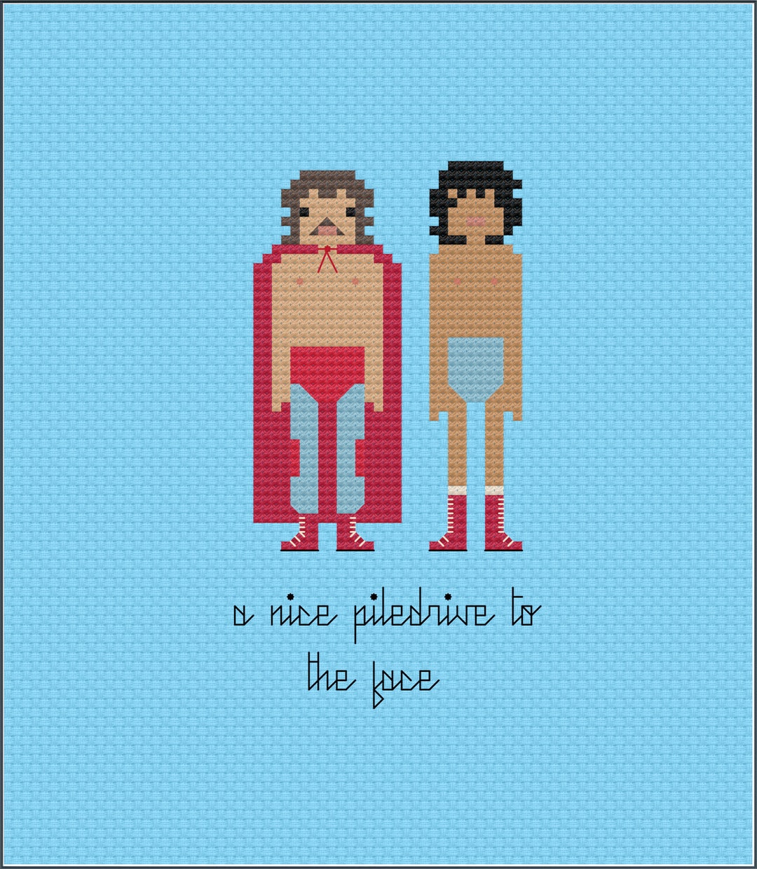 Parody Nacho Libre PDF Cross Stitch Pattern - Etsy