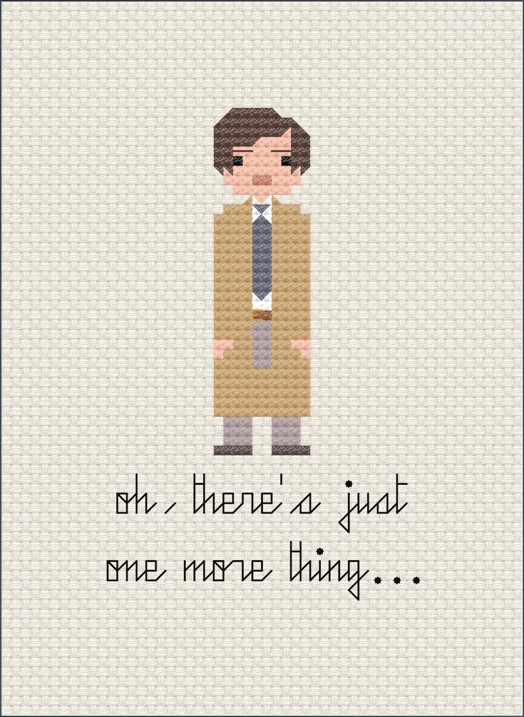 Parody Columbo PDF Cross Stitch Pattern - Etsy