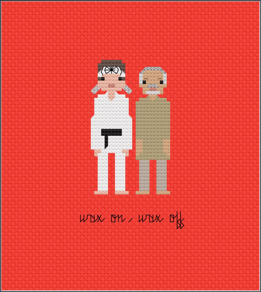Parody the Karate Kid PDF Cross Stitch Pattern - Etsy