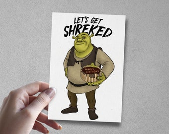 Shrek card | Etsy