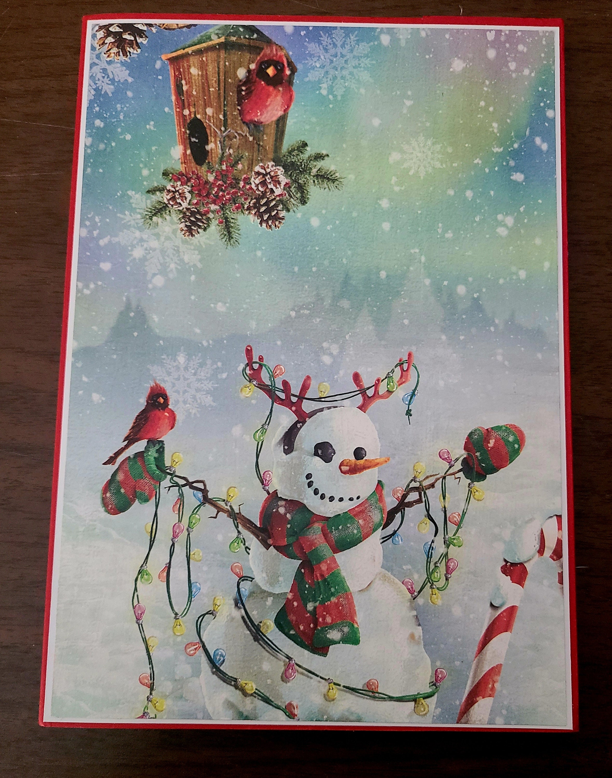 Winter/christmas Notepad Holder With Pocket & Notepad - Etsy