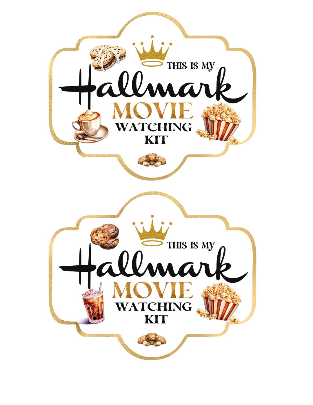 Everyday Hallmark Movie Watching Kit Tag - Etsy