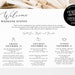 Wedding Weekend Events Card, Printable Wedding Timeline Template ...