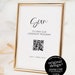 QR Code Sign for Wedding Program, Scan for Digital Ceremony Program ...