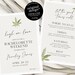 420 Bachelorette Invitation Template, High on Love, Cannabis Party ...