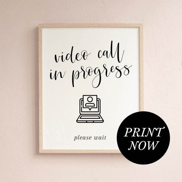 Meeting in Progress Please Do Not Disturb Sign - Etsy