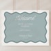 Retro Wedding Welcome Sign, Printable Wavy Welcome Sign Template, Retro ...