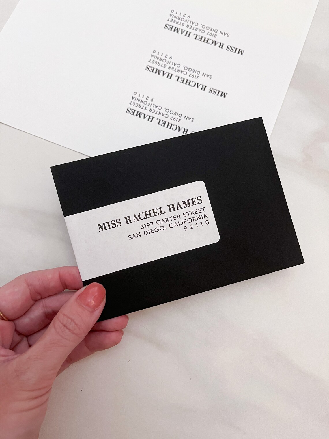 Modern Address Label Template TWO PIECE SET Printable Diy - Etsy