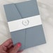 Monogram Wedding Invitation Pocket Template, Traditional Invitation Set ...